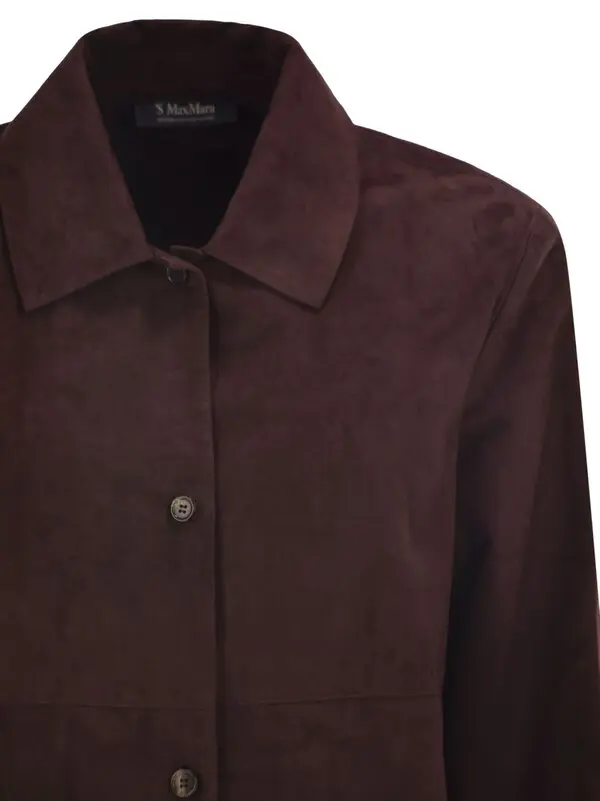 Max Mara Smmgocce Suede Shirt With Silk Lining
