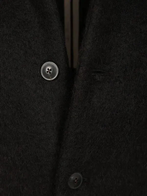 Rick Owens Brad Alpaca And Wool Blend Coat - Black