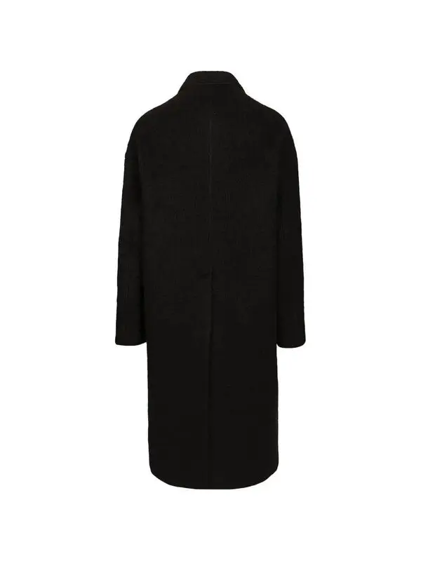 Rick Owens Brad Alpaca And Wool Blend Coat - Black