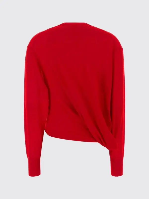 Loewe Draped Wool Blend Sweater - Red