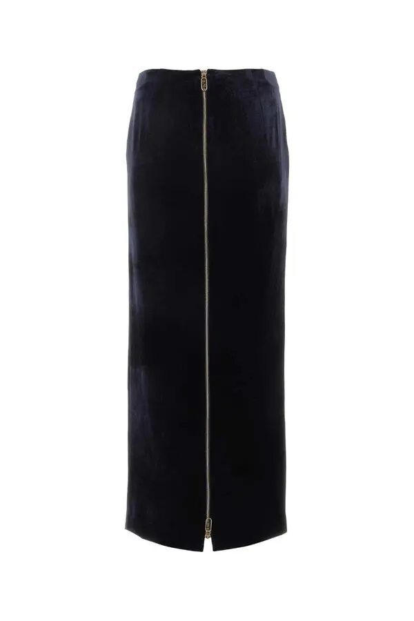 Fendi Midnight Velvet Skirt