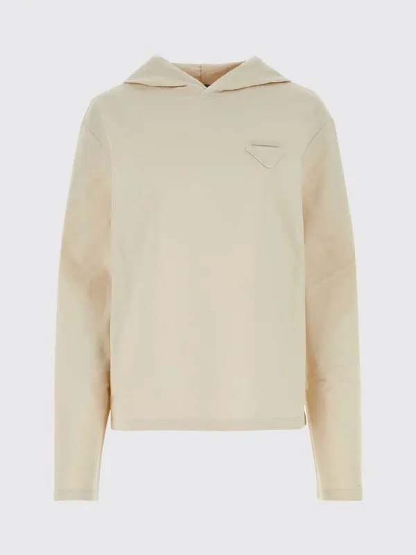Prada Cotton Hoodie - Cream