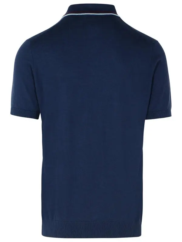 Etro Navy Cotton Polo Shirt