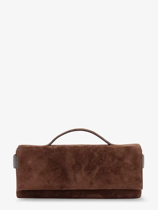 Brunello Cucinelli Essence Suede Handbag