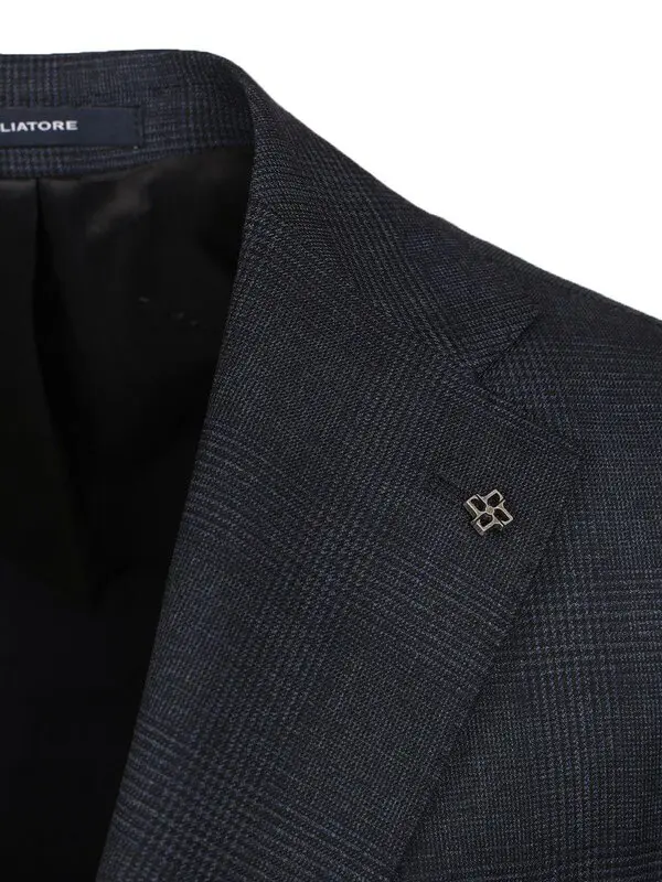 Tagliatore Vesuvio Prince Of Wales Suit - Blue