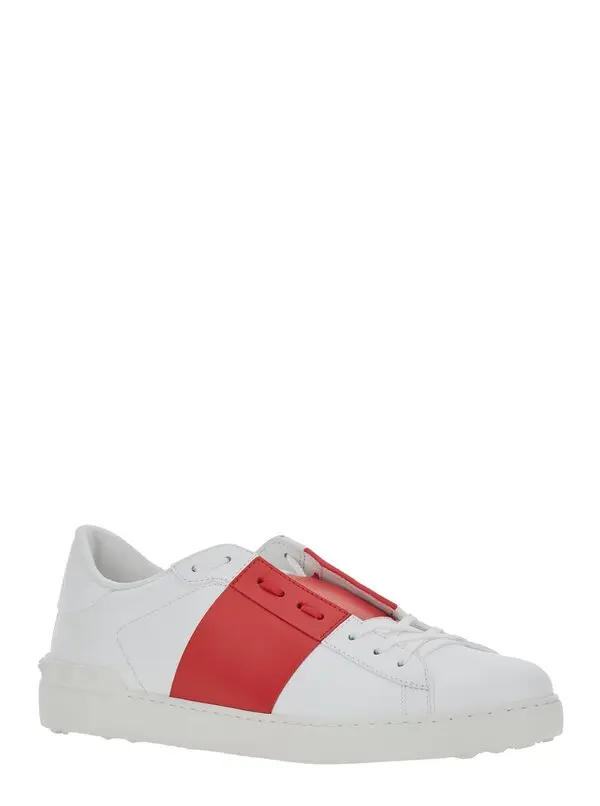 Valentino Garavani Leather Low Top Sneakers - White