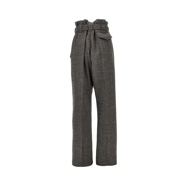 Etro Check Wool Pants - Gray