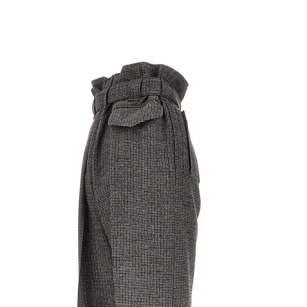 Etro Check Wool Pants - Gray