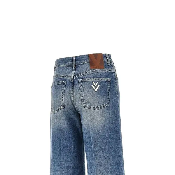 Valentino Garavani Vgold Details Flared Jeans