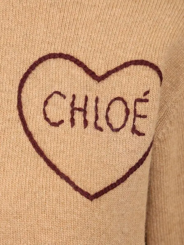 Chloé Fitted Cardigan With Logo