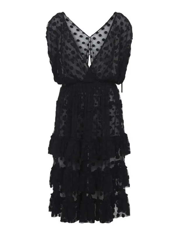Dries Van Noten Elegant Cotton Dress By - Black