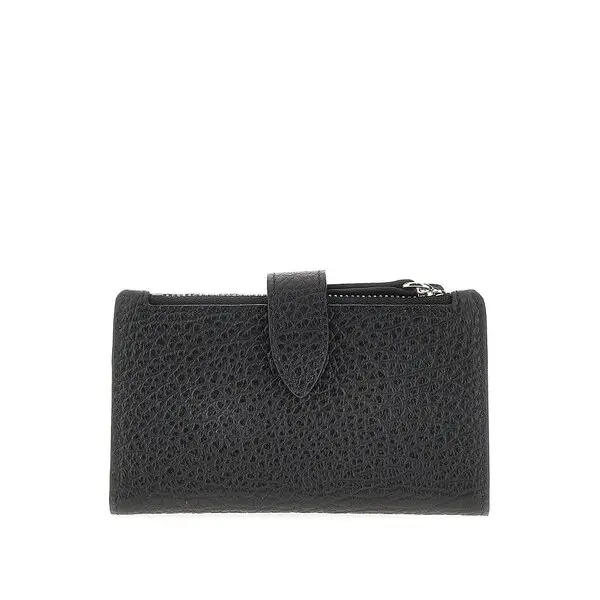 MAISON MARGIELA Grain Leather Bi-fold Cardholder - Black