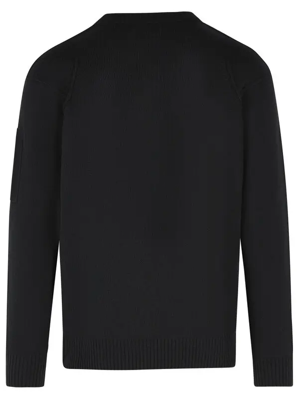 C.P. COMPANY Wool Blend Sweater - Black