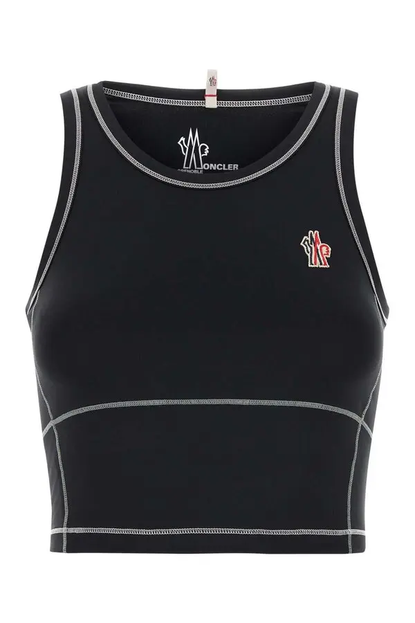 Moncler Stretch Nylon Top - Black
