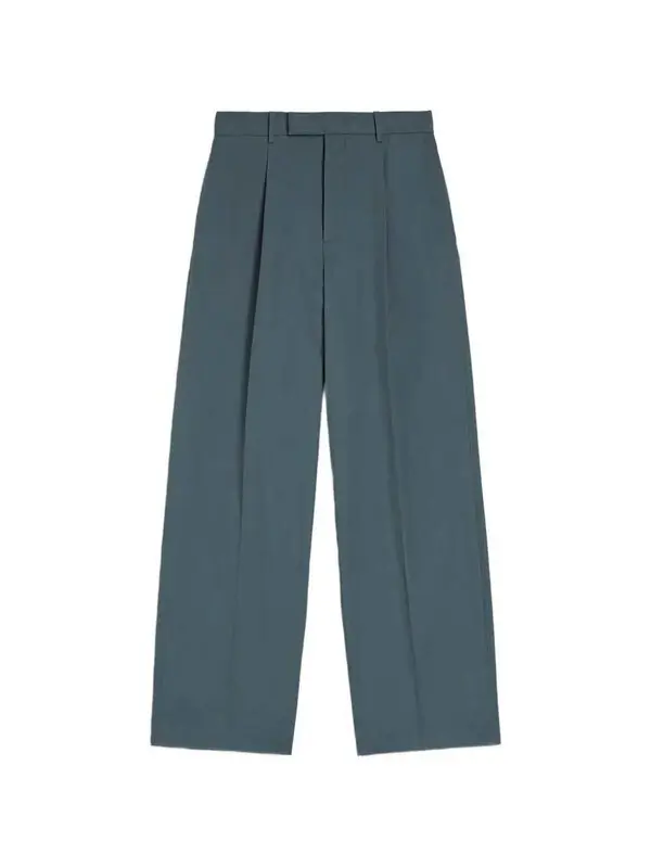 JIL SANDER Cotton Trousers - Blue