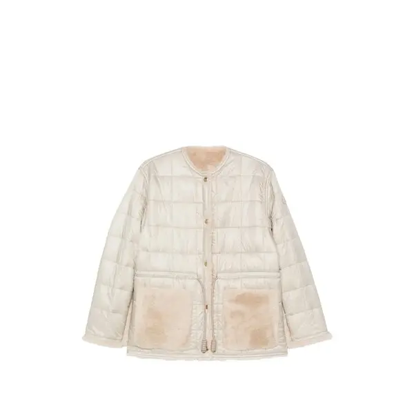 Moncler Neutrals Jackets Faux Fur & Shearling Jackets