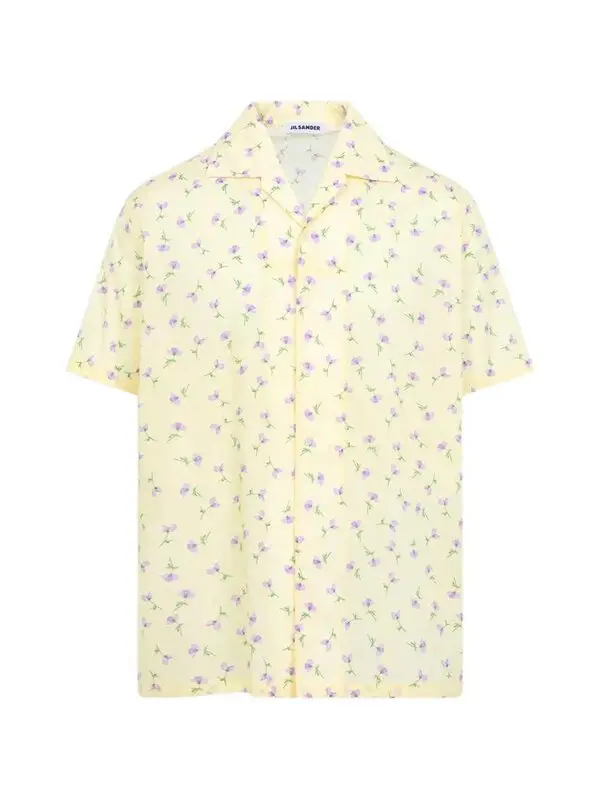 JIL SANDER Short-sleeved Shirt With Floral Print