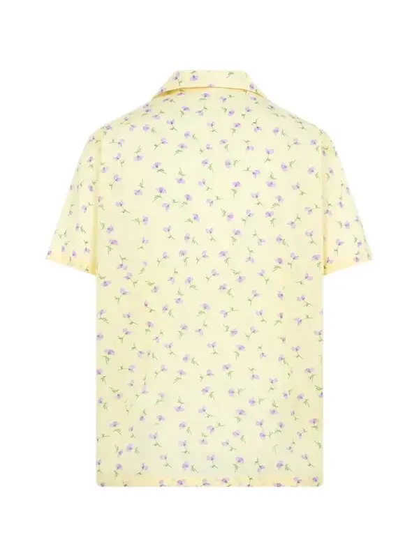 JIL SANDER Short-sleeved Shirt With Floral Print