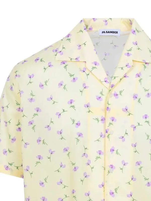 JIL SANDER Short-sleeved Shirt With Floral Print