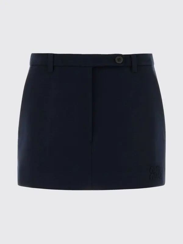 Miu Miu Viscose Blend Mini Skirt