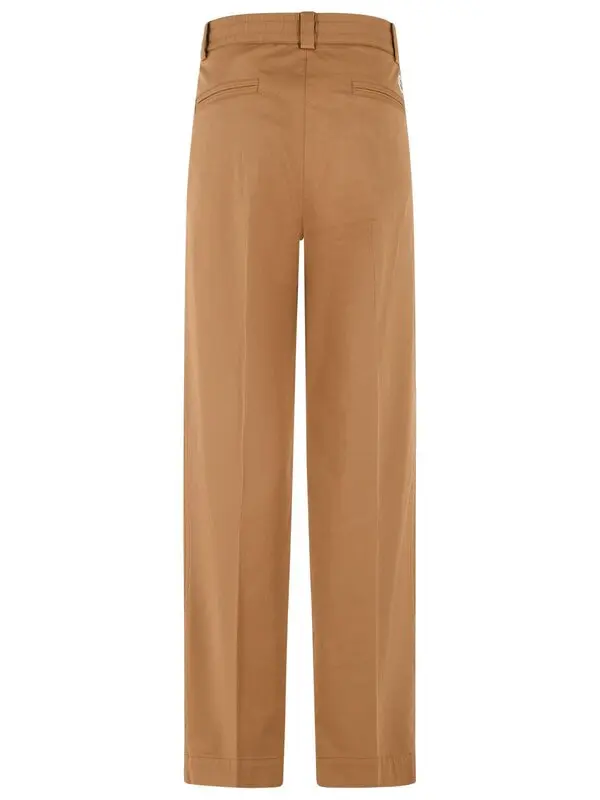 Moncler Stretch Cotton Pants - Brown