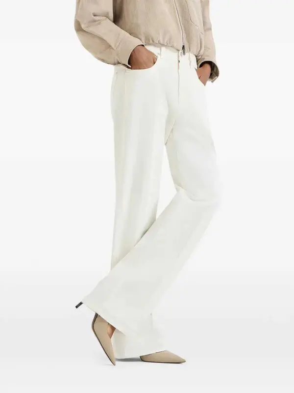 Brunello Cucinelli Decorated Straight Leg Trousers