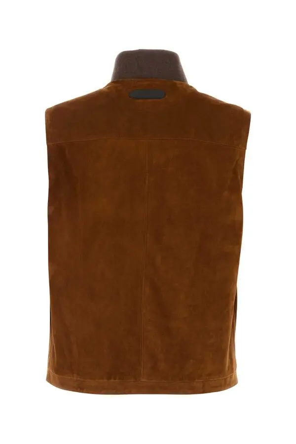 Brioni Suede Jacket - Brown
