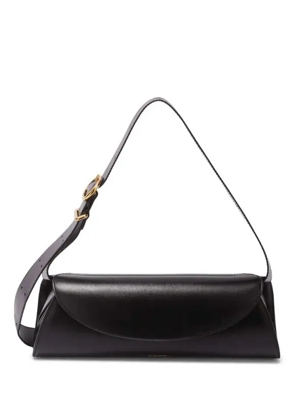 JIL SANDER Cannolo Iconic Line Small Shoulder Bag - Black