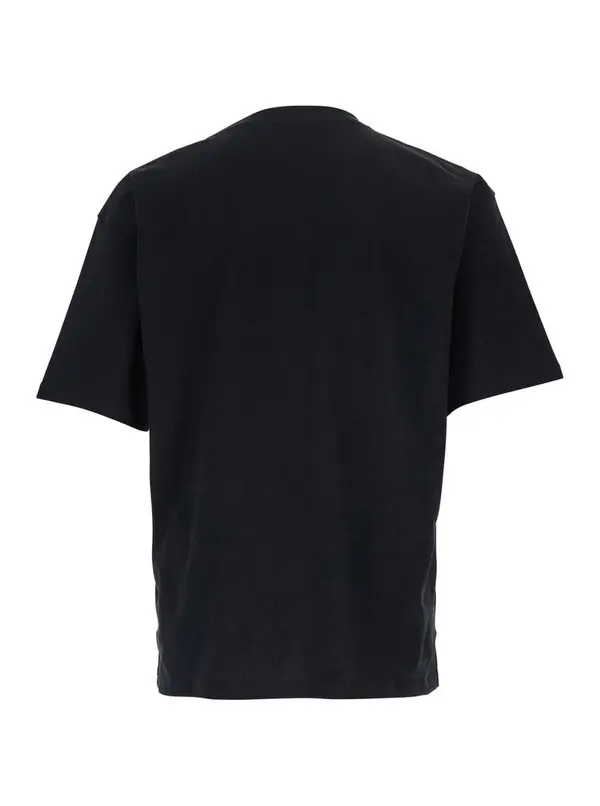Valentino Garavani T-shirt With Logo Print On The Front And Dropped Shoulders In Cotton For