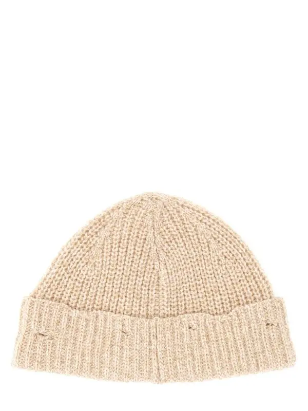 Marni Beanie Hat With Mending Embroidery