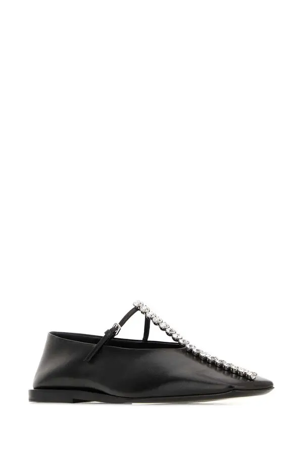 JIL SANDER Leather Ballerinas