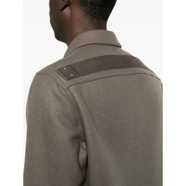 Rick Owens Grey Jackets Shirt Jackets