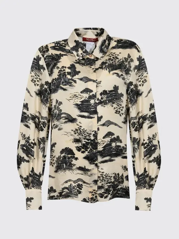 Max Mara Printed Silk Shirt