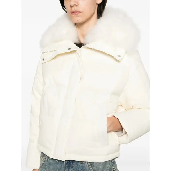 YVES SALOMON Neutrals Jackets Puffer Jackets