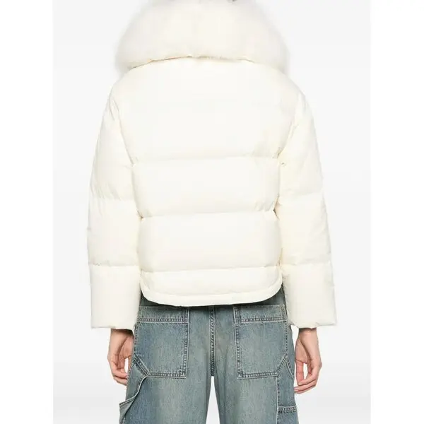 YVES SALOMON Neutrals Jackets Puffer Jackets - Cream