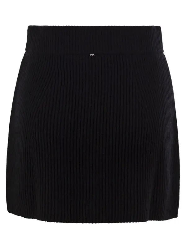 Sportmax Refolo Wool And Cashmere Skirt - Black