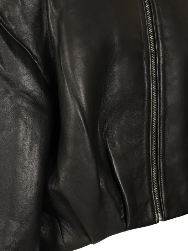ROTATE BY BIRGER CHRISTENSEN Boxy Leather Jacket