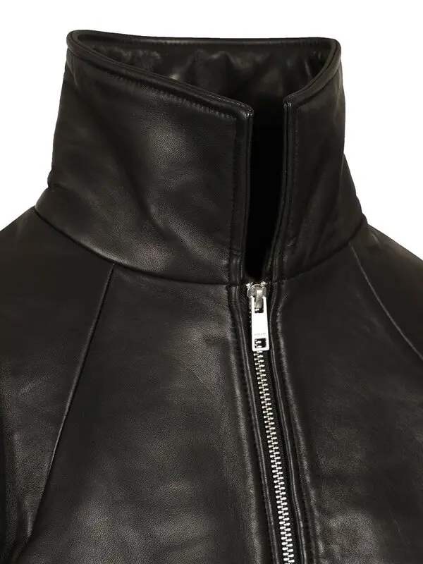 ROTATE BY BIRGER CHRISTENSEN Boxy Leather Jacket