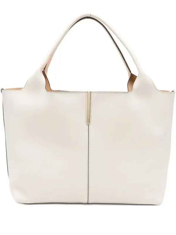 TOD'S Leather Shopping Bag - White