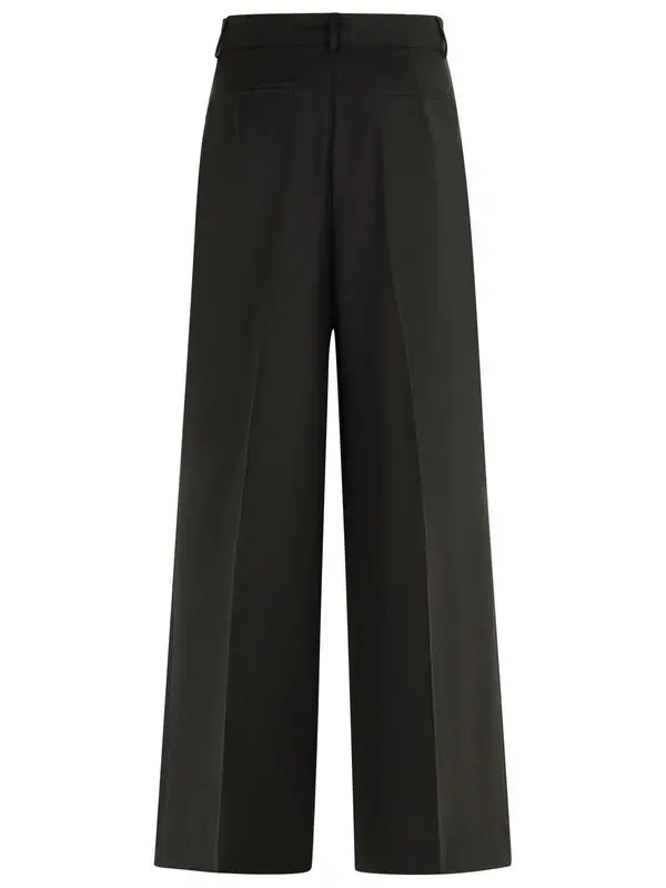 Sportmax Vela' Dark Virgin Wool Pants