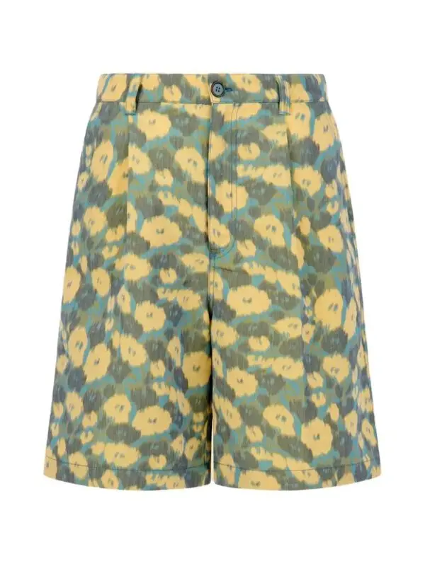 Marni Floral Pleated Shorts