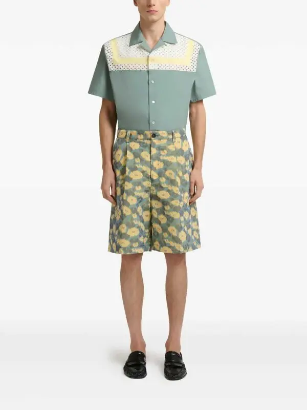 Marni Floral Pleated Shorts