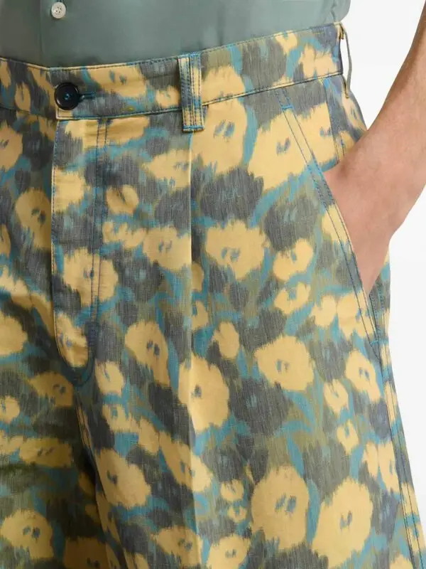 Marni Floral Pleated Shorts