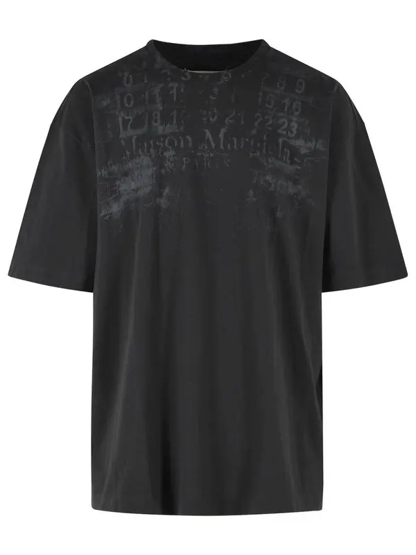 MAISON MARGIELA Over' Grey Cotton T-shirt - Gray