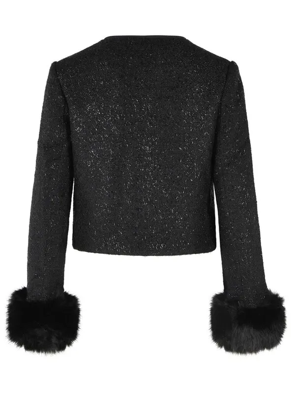 SELF-PORTRAIT Wool Blend Jacket - Black