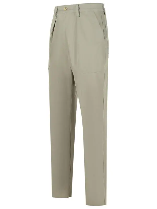 Eleventy Cotton Straight Leg Pants - Gray
