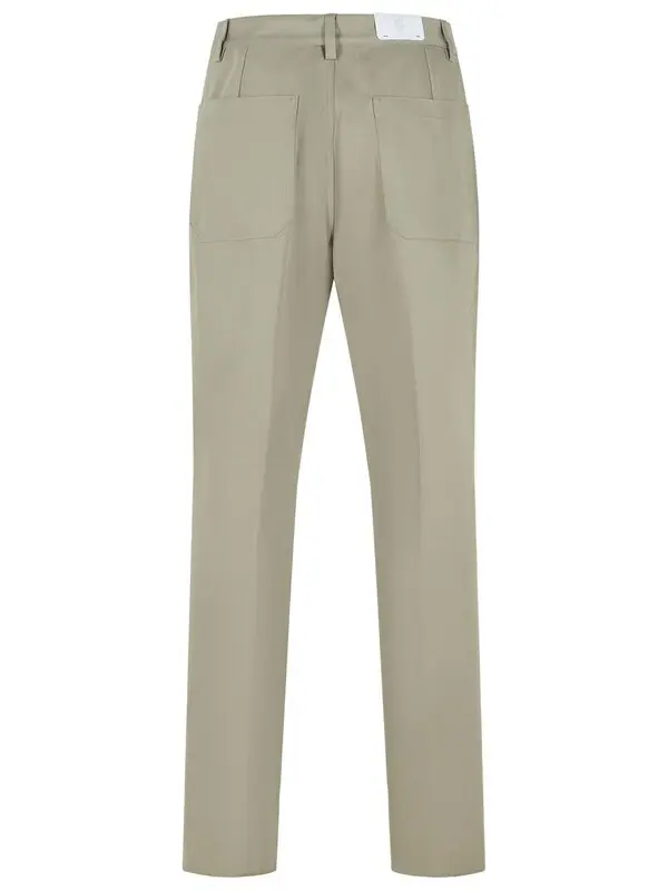 Eleventy Cotton Straight Leg Pants - Gray