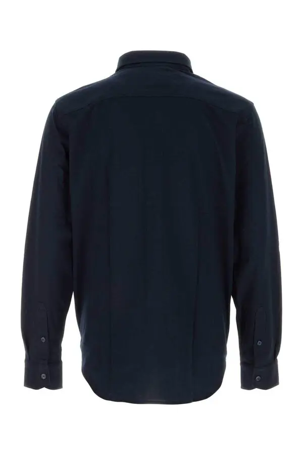 Brioni Midnight Cotton Shirt - Blue
