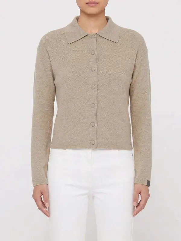 Max Mara Cashmere Polo Cardigan - Cream