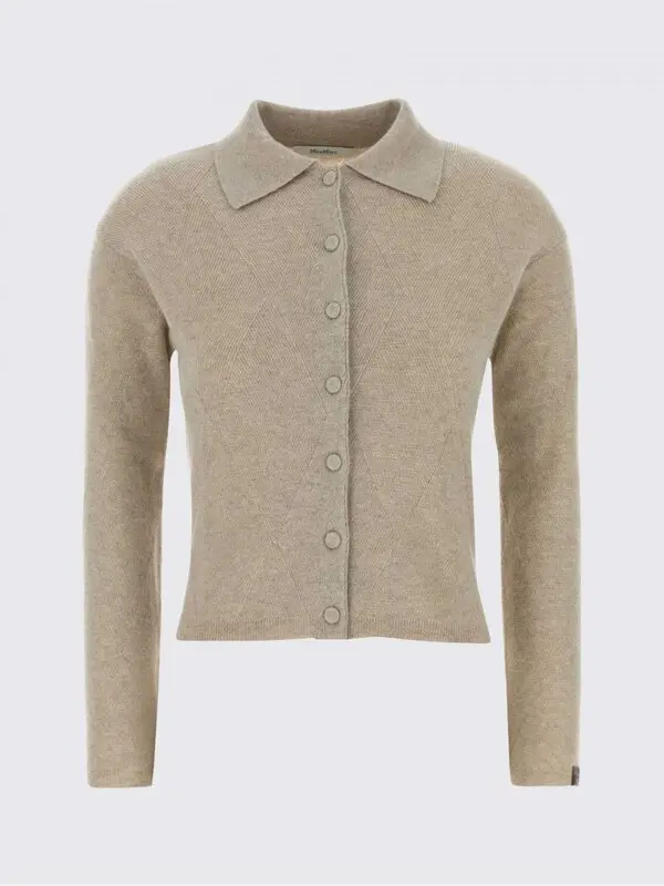 Max Mara Cashmere Polo Cardigan - Cream